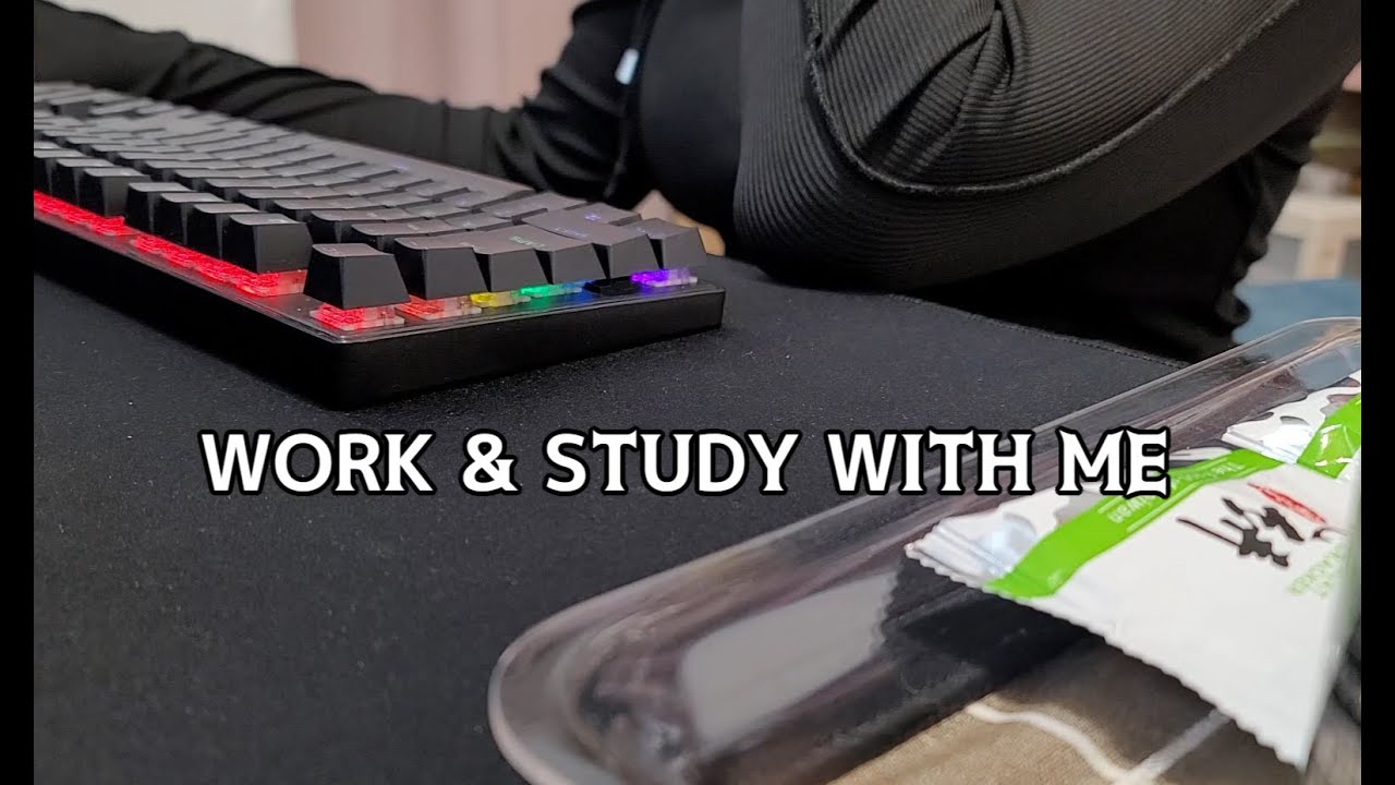 [10 minutes] WORK & STUDY WITH ME, Background Noise, Keyboard Typing ...