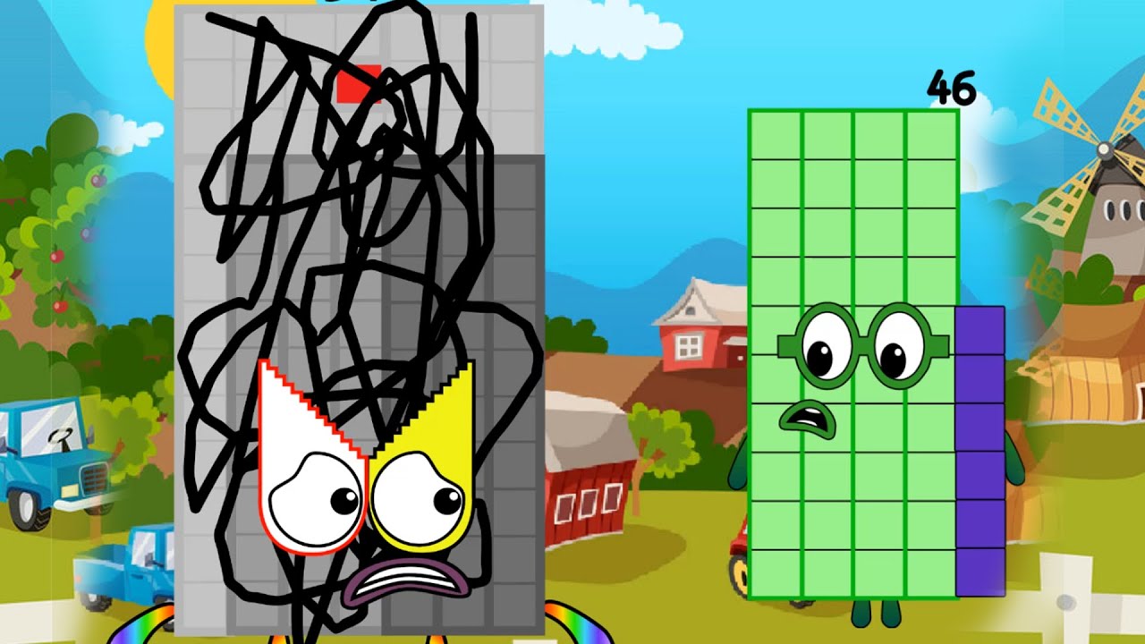 Numberblocks full season: A happy day on the farm with 91 - YouTube