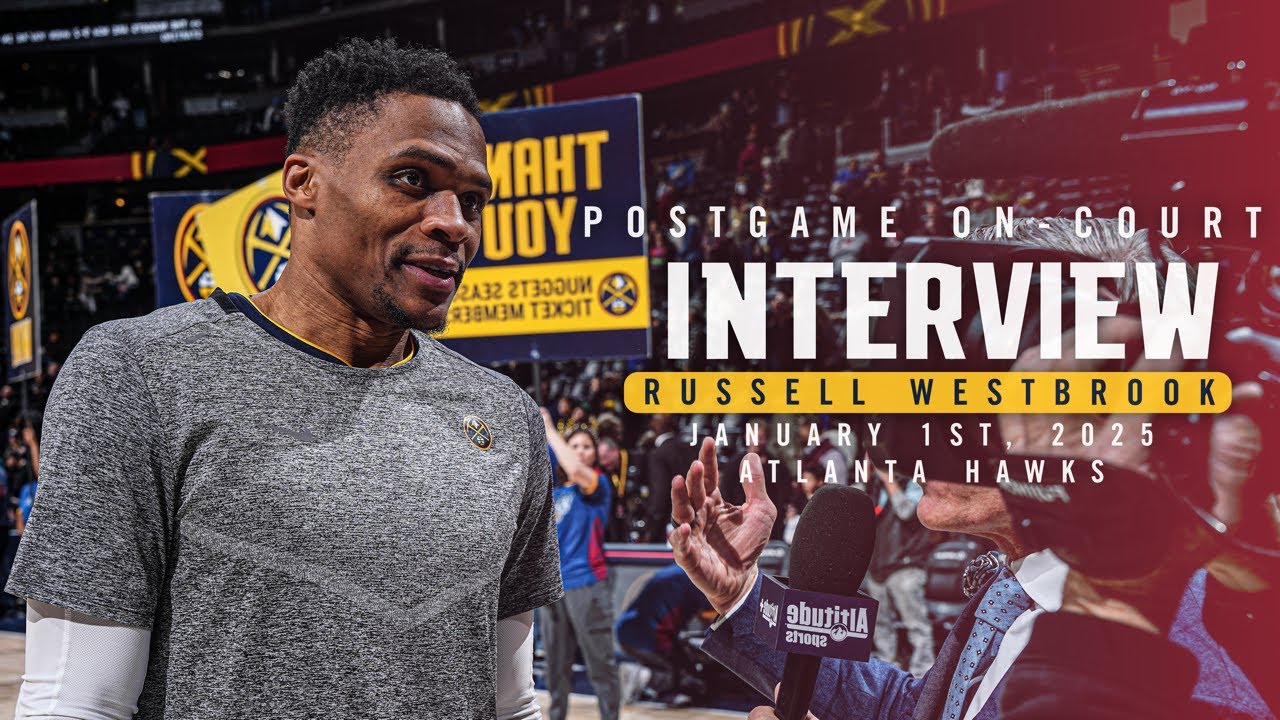 Russell Westbrook Full Postgame On-Court Interview vs. Hawks 🎙 | 1/1/25 ...