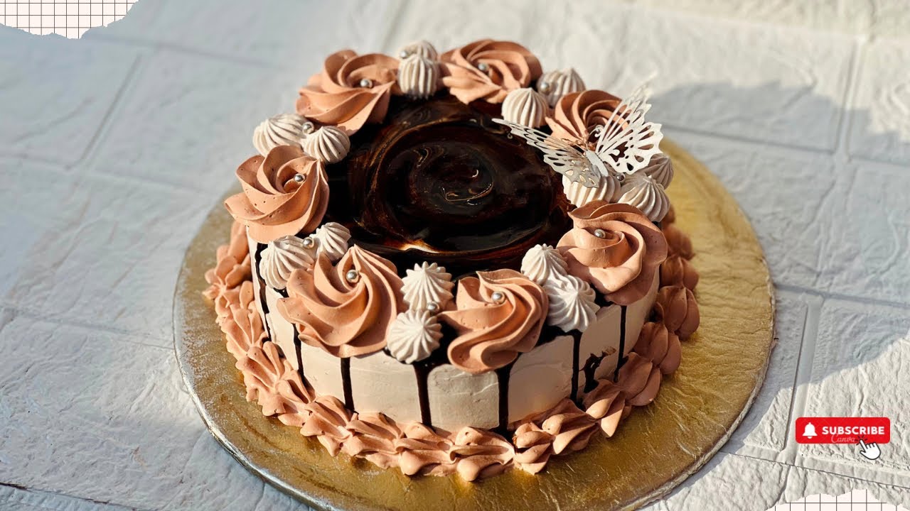 Another Order Of Cake Completed😍 | Let’s frost chocolate cake with me ...