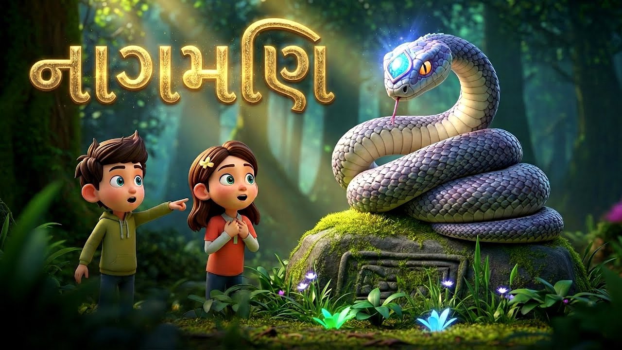 Gujarati Cartoon - નાગમણી - The Snake Stone | Gujarati Story | Gujarati ...