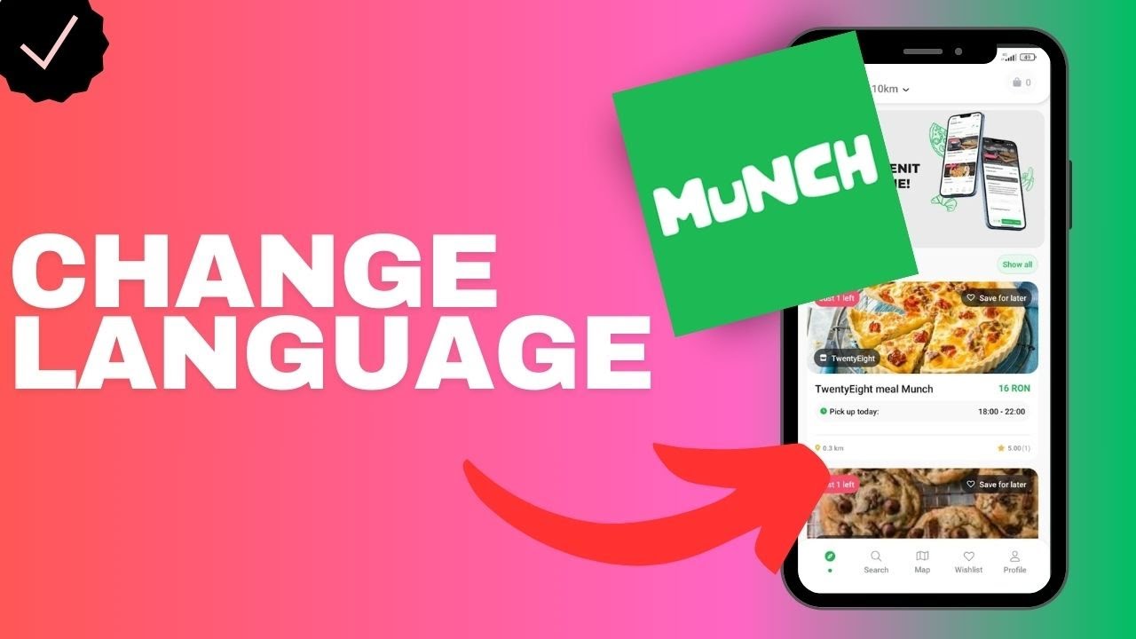 How to change the language in the Munch app? - YouTube