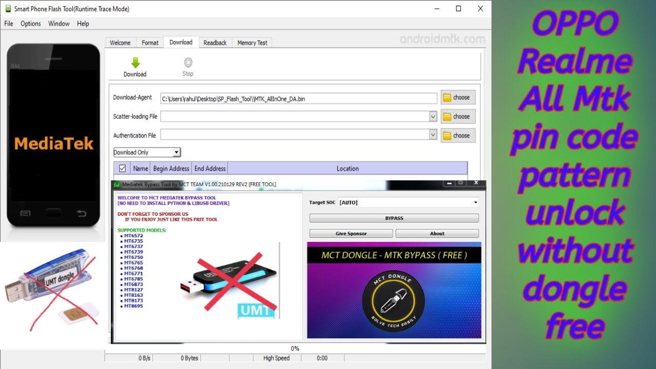 OPPO Realme pin code/pattern lock remove with Spflash tool free no ...