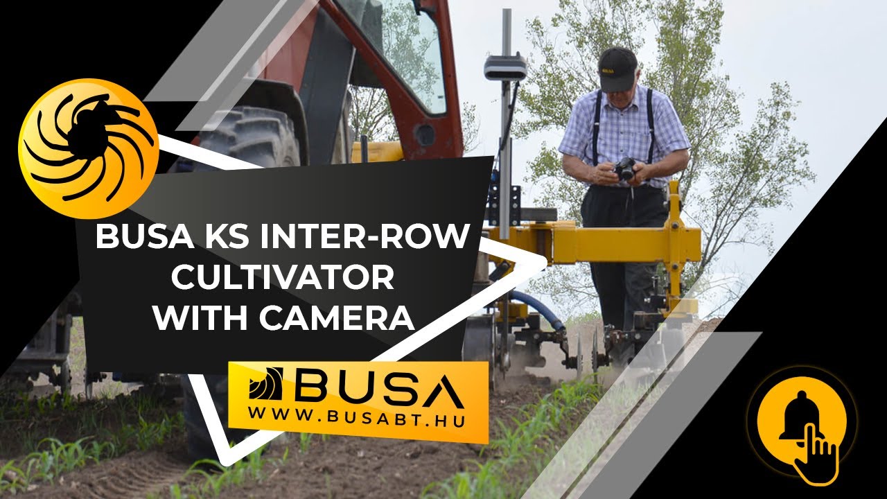 BUSA KS FK Rotary row-crop cultivator with Claas camera - YouTube