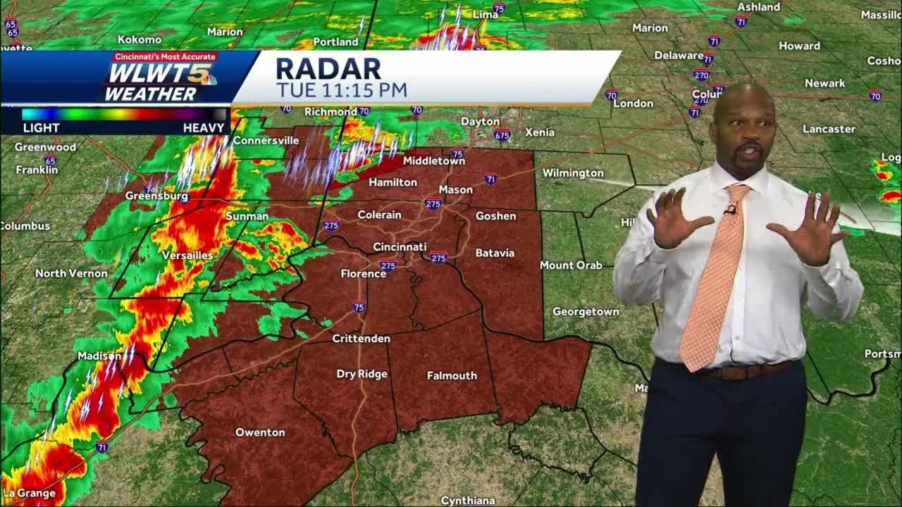 Tornado warning expires in Butler County - YouTube