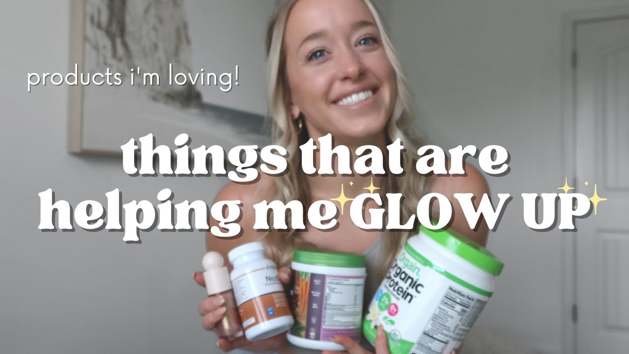 THINGS THAT ARE HELPING ME GLOW UP | products i'm loving - YouTube