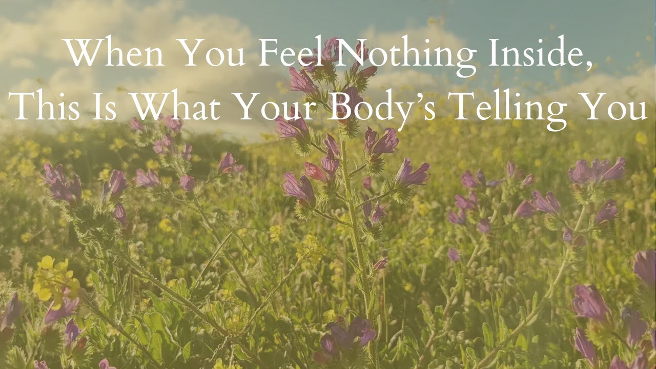 The Beauty of Feeling Nothing: Finding Belonging with Being. - YouTube