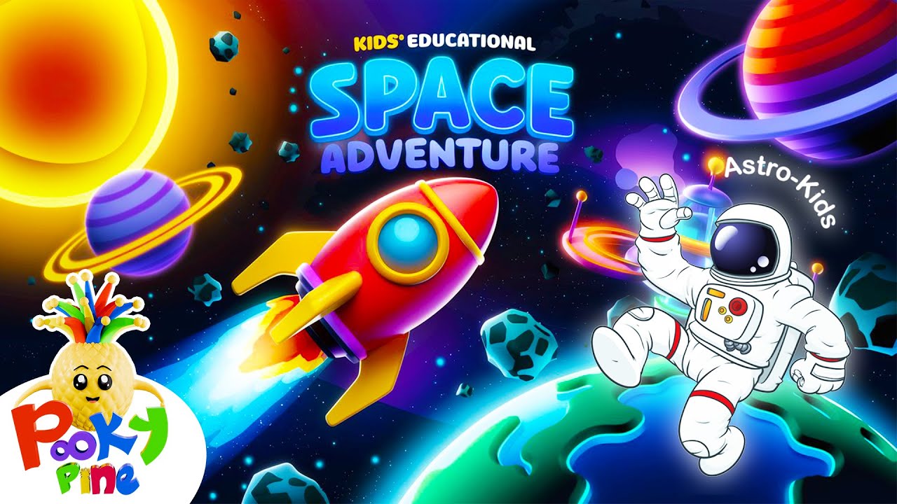 A Space Adventure 🚀 | 8 Planets Song & Learning Stories for Kids ...