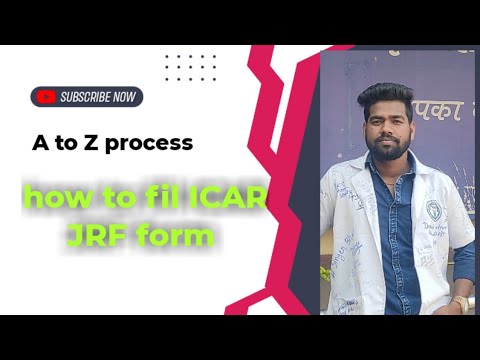 how to Fill ICAR JRF online application form 2022 /NTA / fill ICAR JRF ...