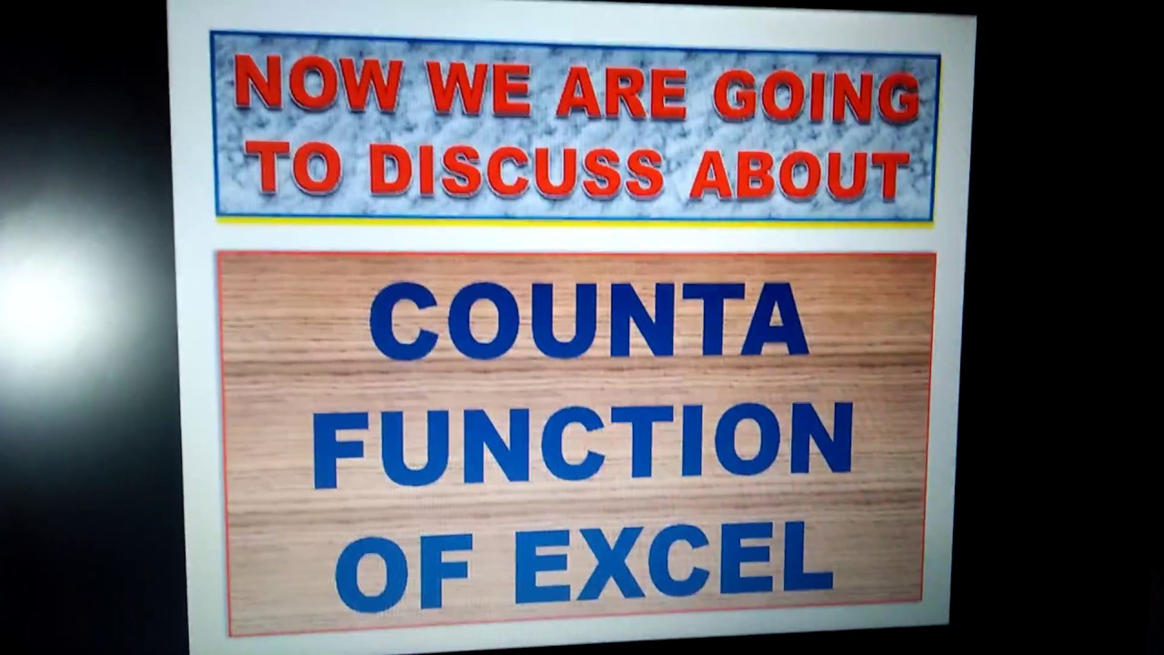 How To Count Non Blank Cells In Excel Counta Function In Excel In How To Count Non Blank Cells In Excel Counta Function In Excel In