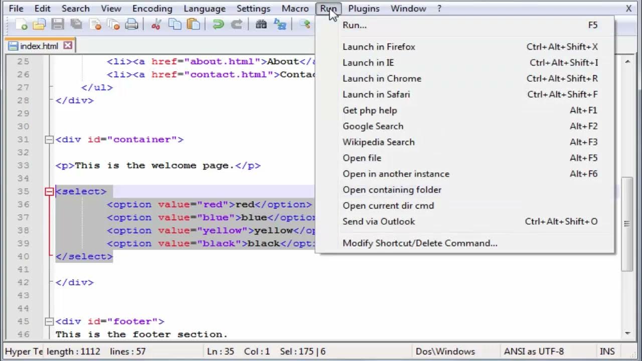 HTML5 CSS3 - Lesson 20: DropList and Textarea - YouTube