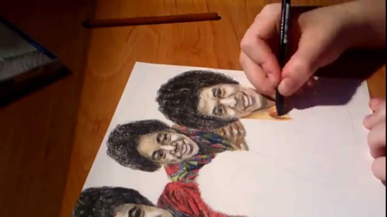 Drawing The Jackson 5 - YouTube