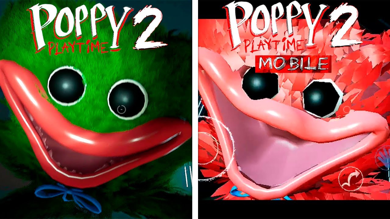 Poppy Playtime 2 PC vs Mobile | Wack a Wuggy (Mini Huggy) Jumpscare ...