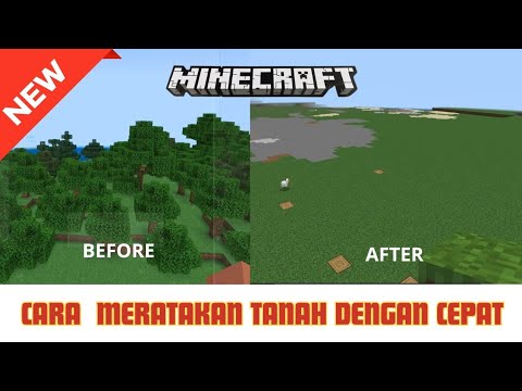 CARA MERATAKAN TANAH DENGAN CEPAT - DUNIA MINECRAFT - YouTube