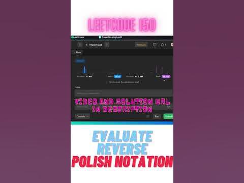 150. Evaluate Reverse Polish Notation #python #shorts #leetcodedailychallenge #leetcode - YouTube
