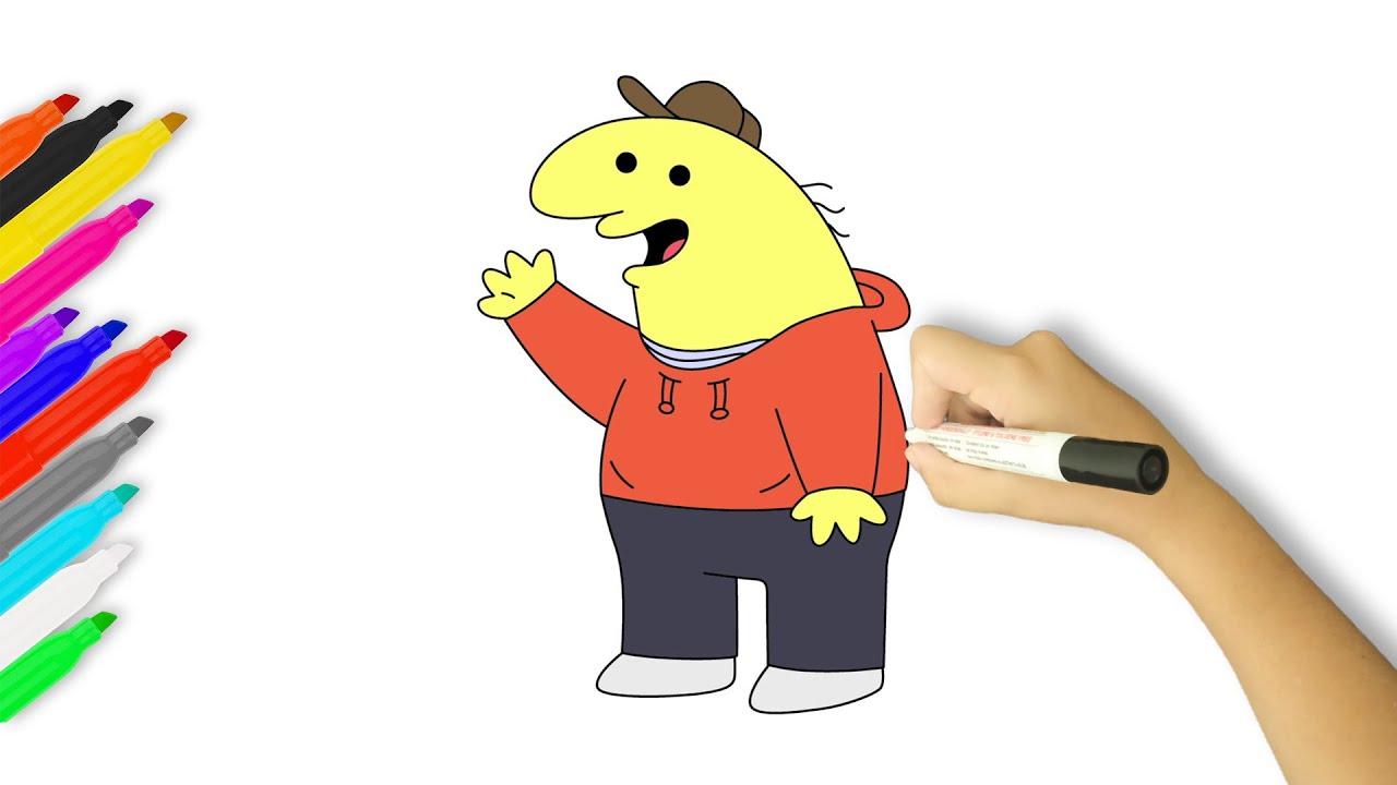 How to Draw Charlie Dompler | Smiling Friends - YouTube