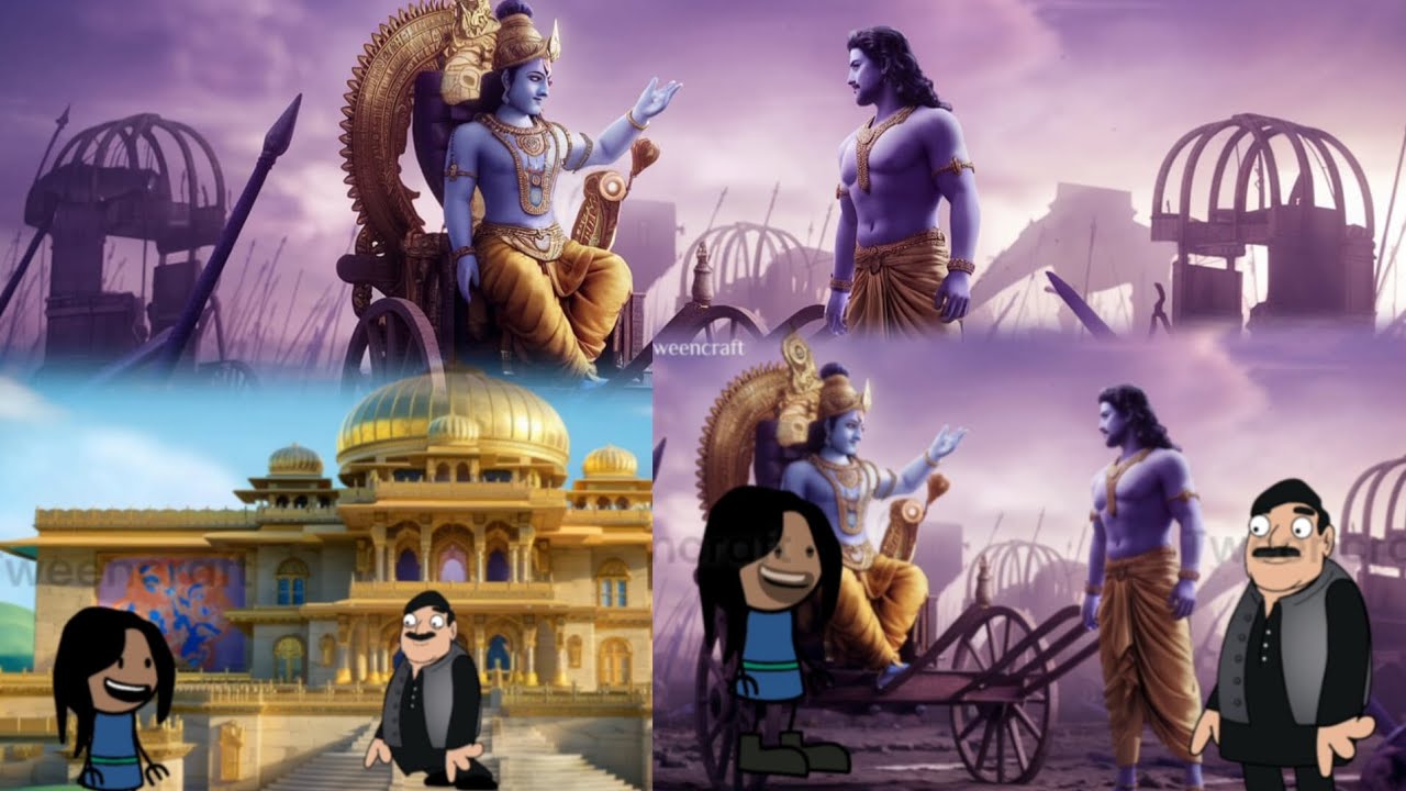 Animation video of Shri Krishna Ji's darshan of good values. - YouTube