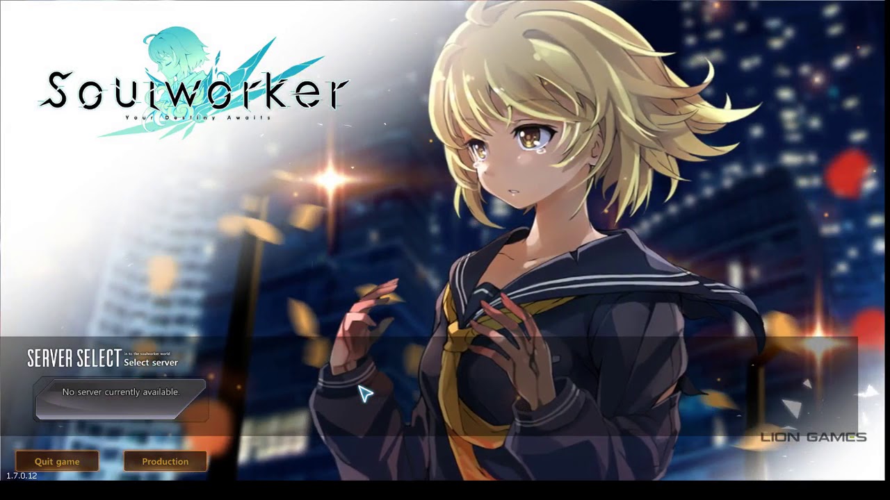 SoulWorker NA/EU|Server Select Menu - YouTube
