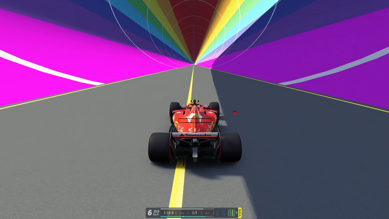 Assetto Corsa F1 Downforce Test - YouTube
