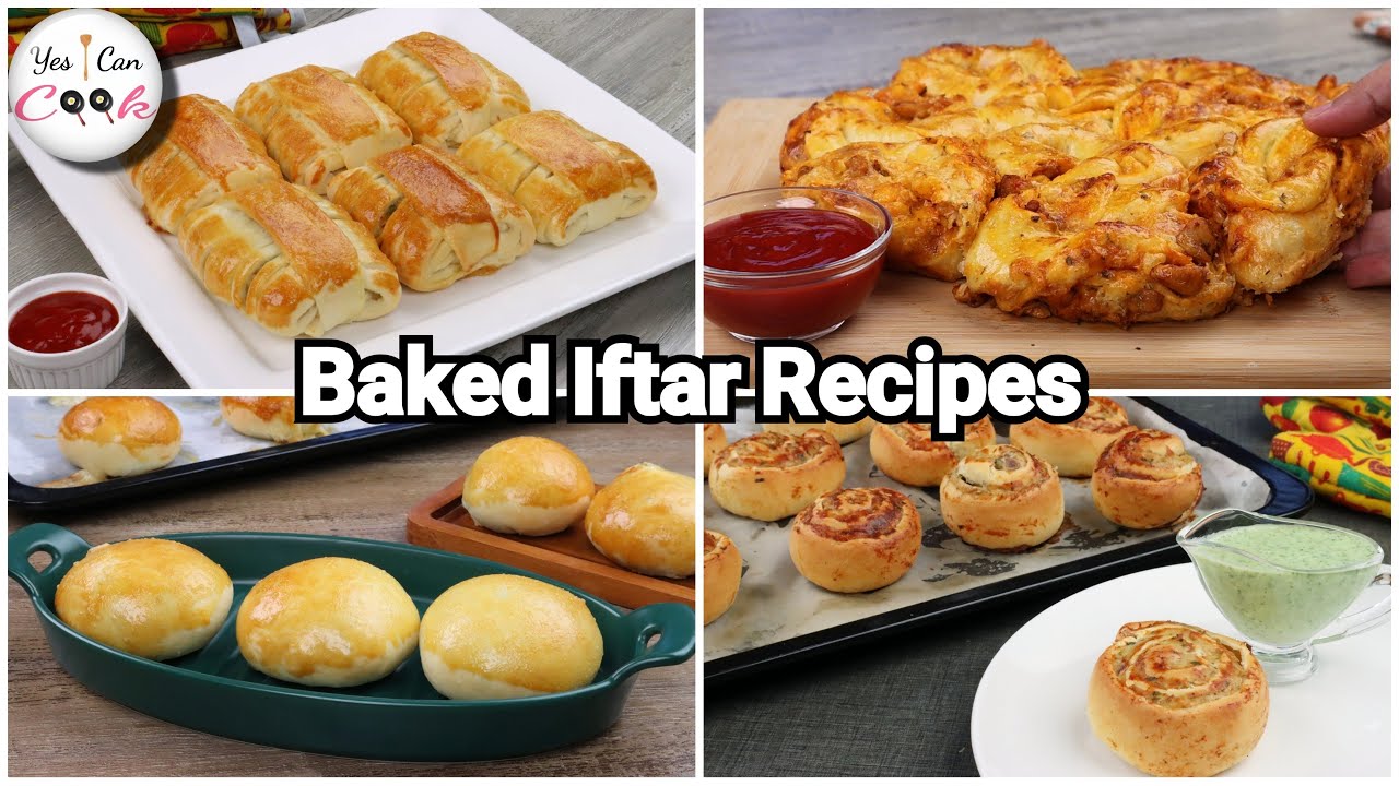 RAMADAN SPECIAL🌙 4 New Baked Iftar Recipes by (YES I CAN COOK) - YouTube