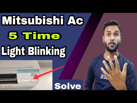 Mitsubishi ac 5 time timer blinking || Mr aamir