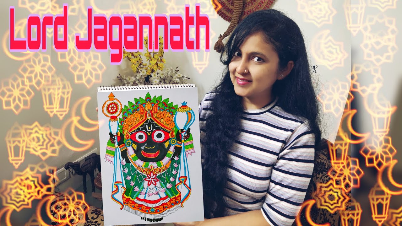 Lord Jagannath drawing | Puri Jagannathan Ratha Yatra | easy jagannath ...