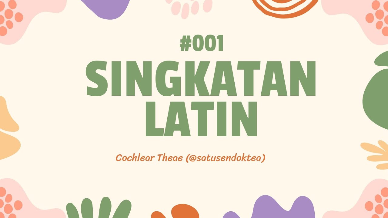 SINGKATAN LATIN + quiz | Cara Membaca Signa | Belajar Farmasi Bareng ...
