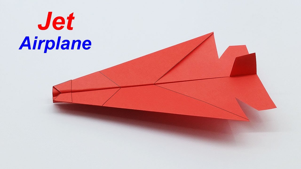 How To Make a Jet Paper Airplane That Can Fly - YouTube