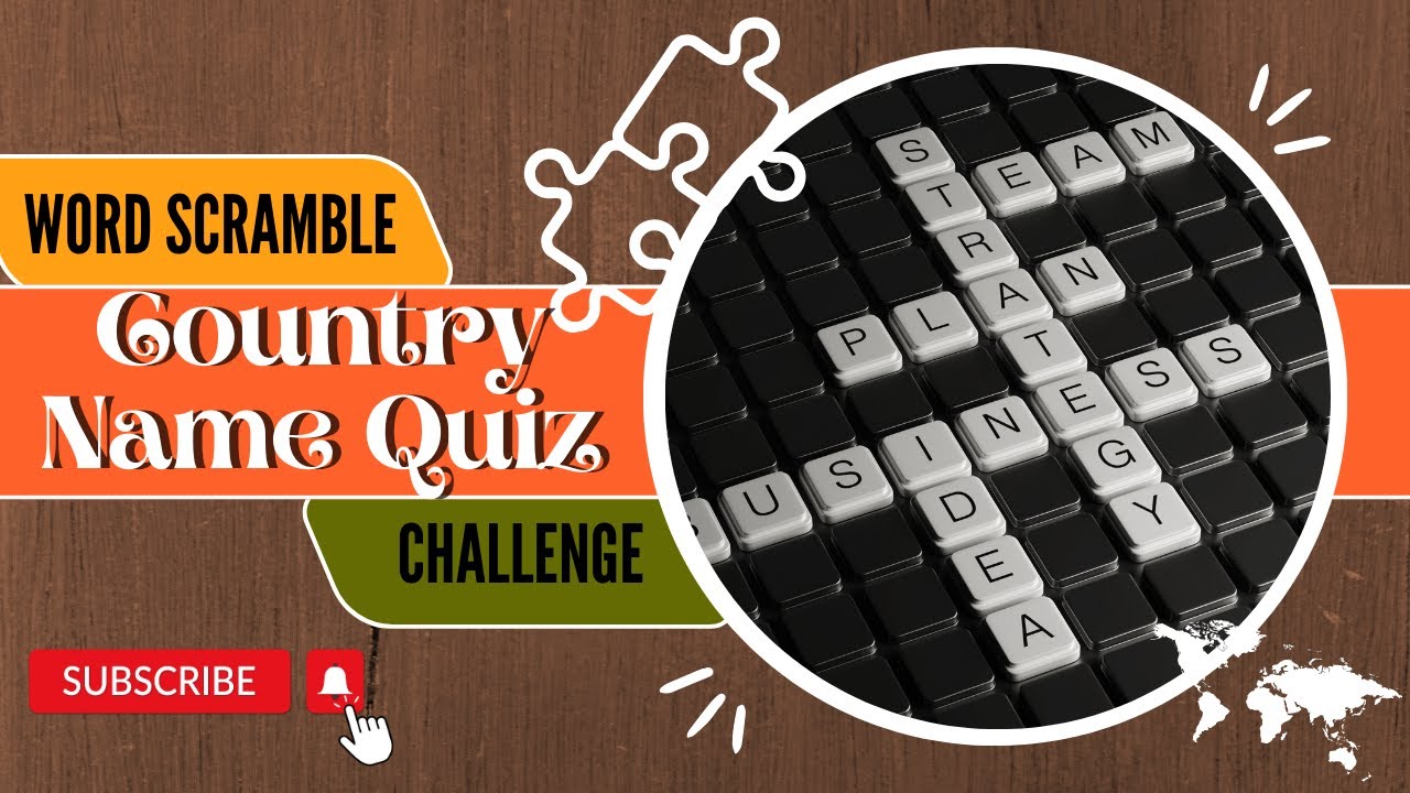 Unscramble the World: Country Name Quiz ! Part-2 - YouTube