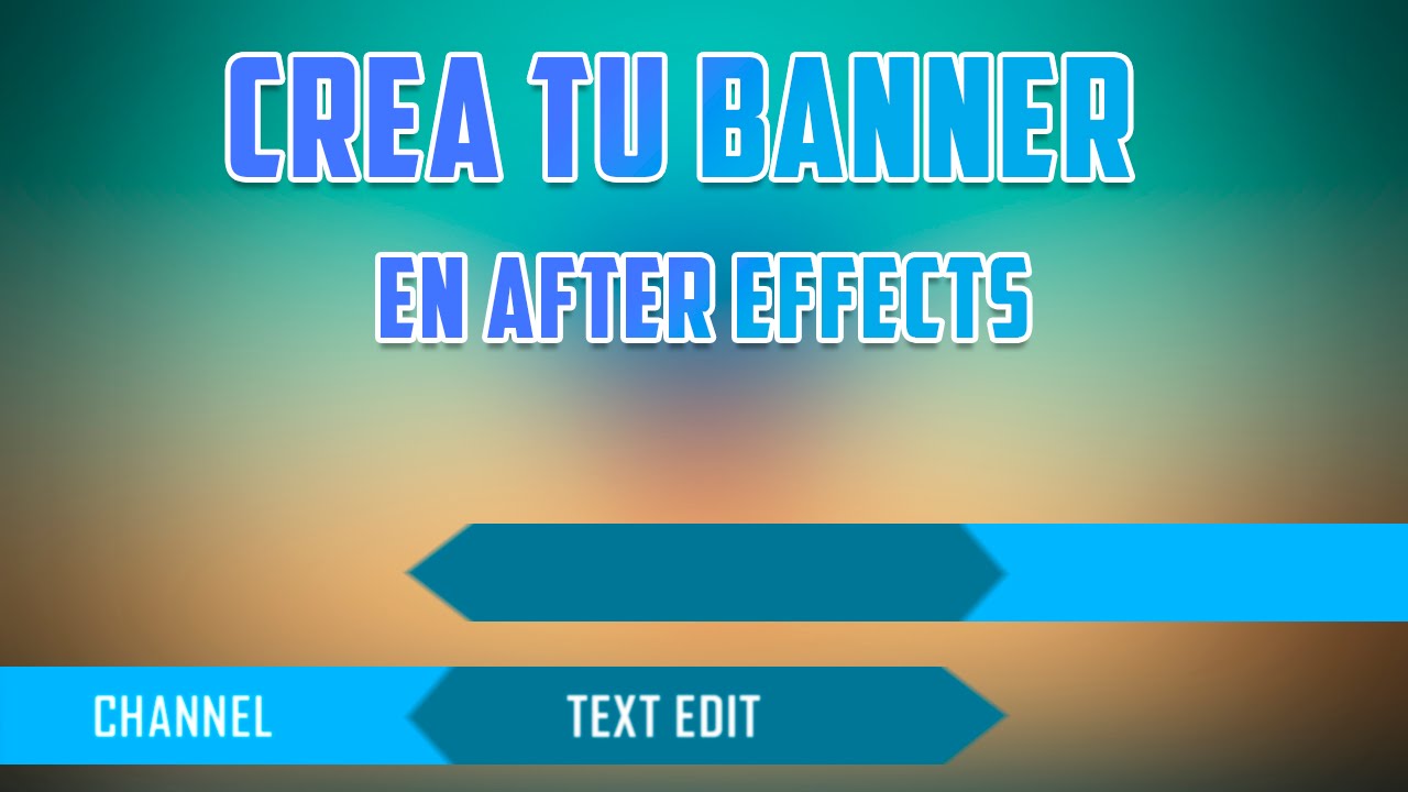 Crear un banner animado en After Effects - YouTube