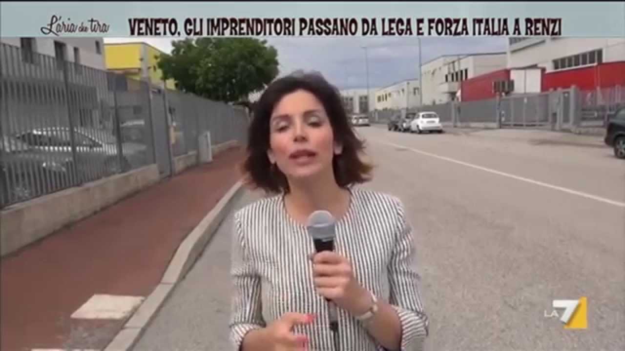 Gaia Padovan La7 - L'aria che tira 28/05/14 Renzi conquista anche gli ...