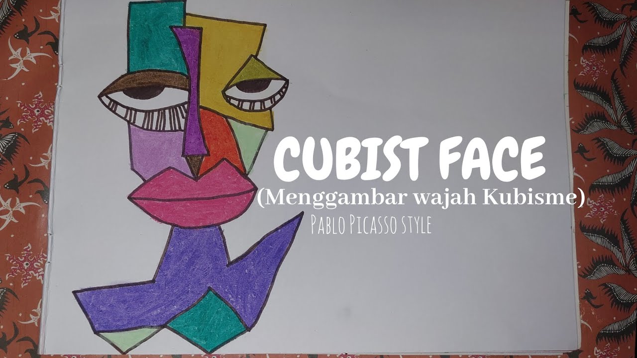 How To Draw Cubism Art | Drawing Tutorial Step By Step | Menggambar ...