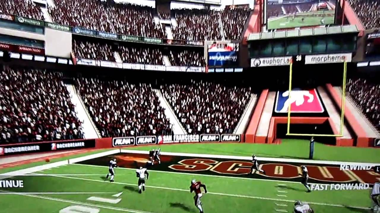 Backbreaker Football Demo Gameplay Passing TD - YouTube