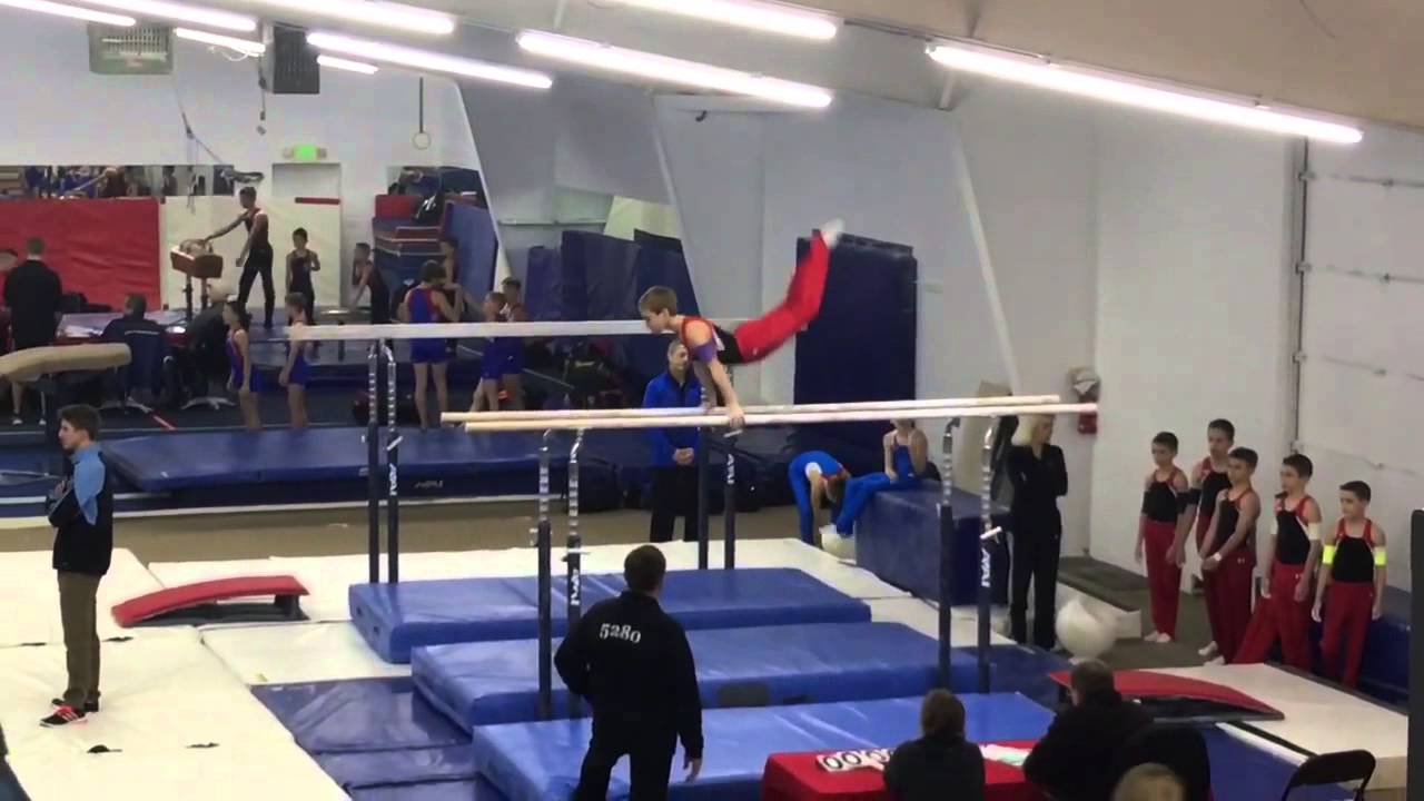 Gymnastics level 6 men's routine - YouTube