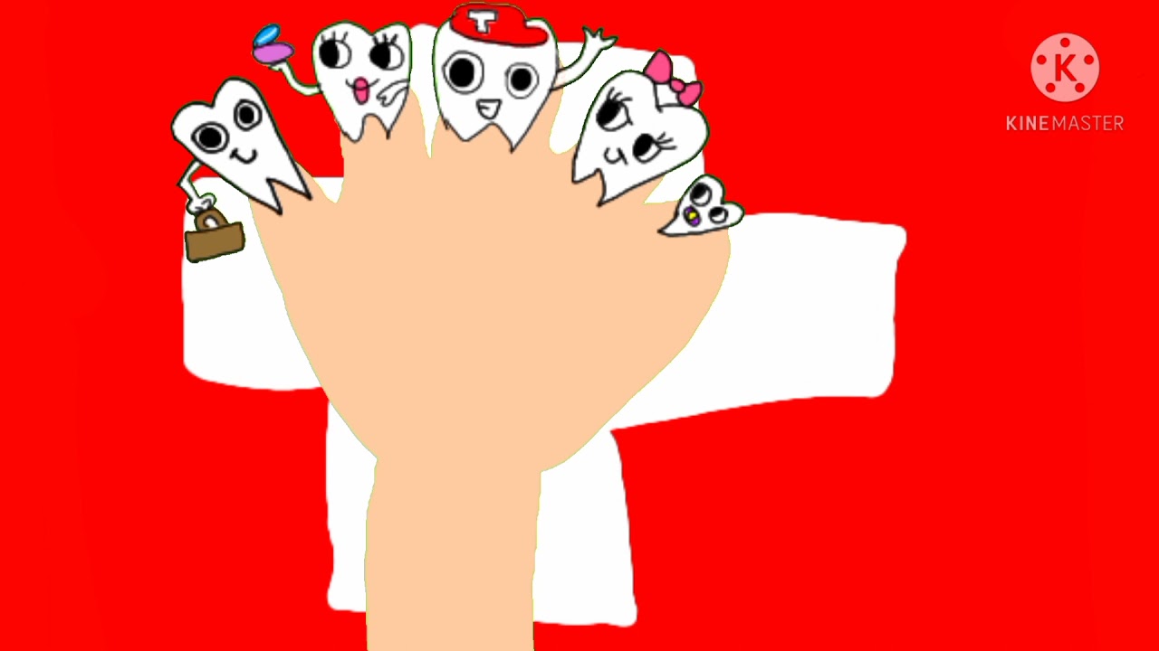 Tooth finger family: English nursery rhyme for kids - YouTube