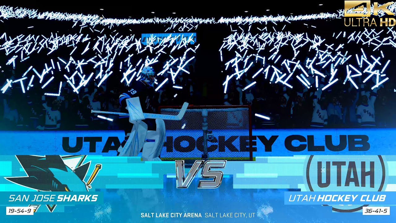 NHL 25 (PS5) San Jose Sharks vs. Utah Hockey Club [4K ULTRA HD ...