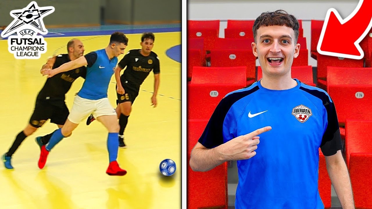 I Played A PRO FUTSAL MATCH in The Champions League! - YouTube