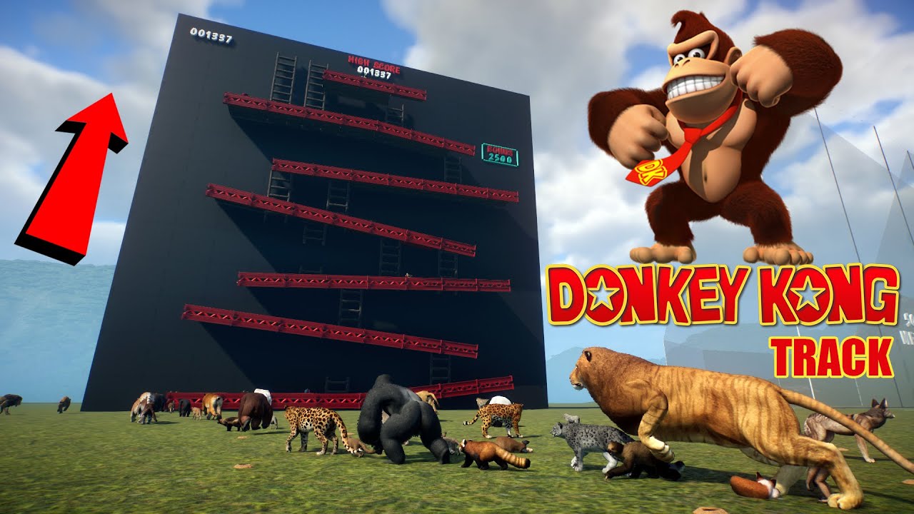Animals Escape Race in Planet Zoo Kong included Lion, Bear, Cheetah ...