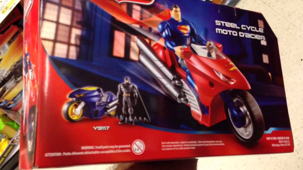 SUPERMAN [Justice League] Steel Cycle Figure & Cycle DC COMICS - YouTube