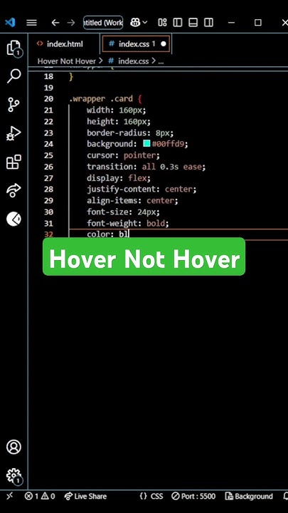 The Power of CSS When Combination of Not And Hover Selectors #shorts #shortsfeed #coding #html # ...