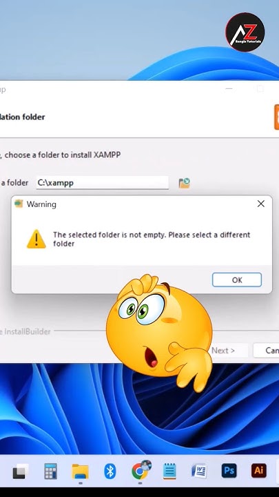 The Select Folder is Not Empty in Xampp? #xampp #xamppinstallation #localhost #localserver - YouTube