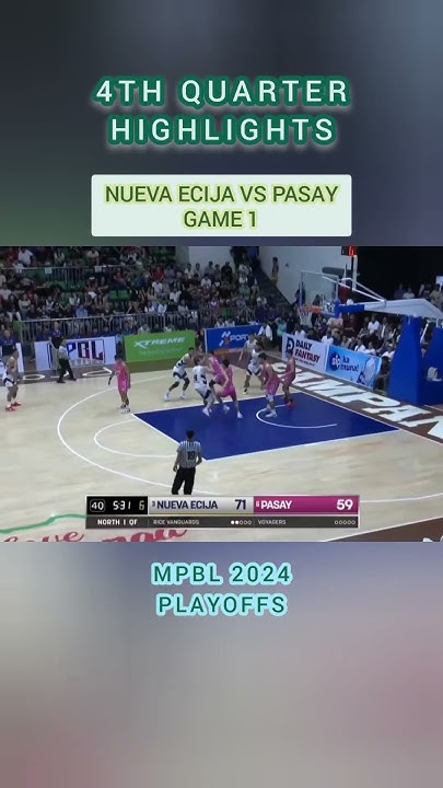 4th Qtr Game Highlights: Nueva Ecija vs Pasay Game 1 | MPBL 2024 PLAYOFFS | #mpbl #nuevaecija # ...