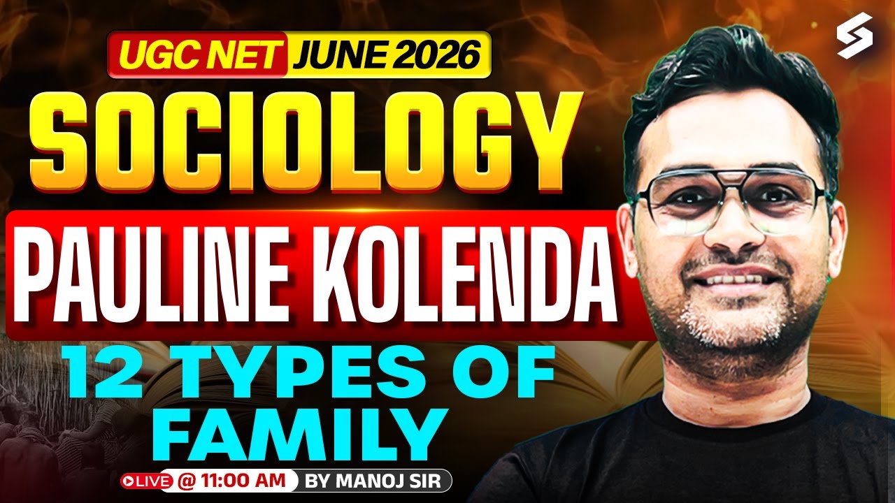 UGC NET Sociology Classes 2026 | Pauline Kolenda UGC NET Sociology By ...