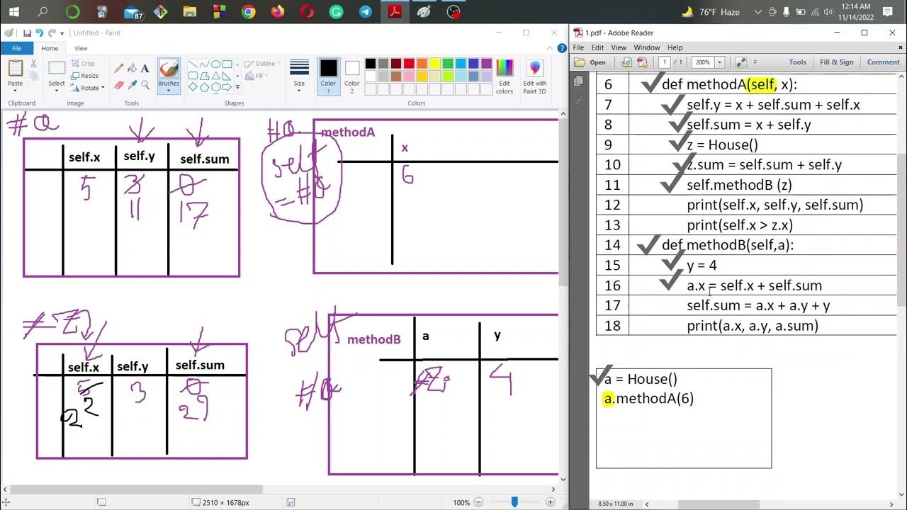 Python Oop Tracing 1 Youtube