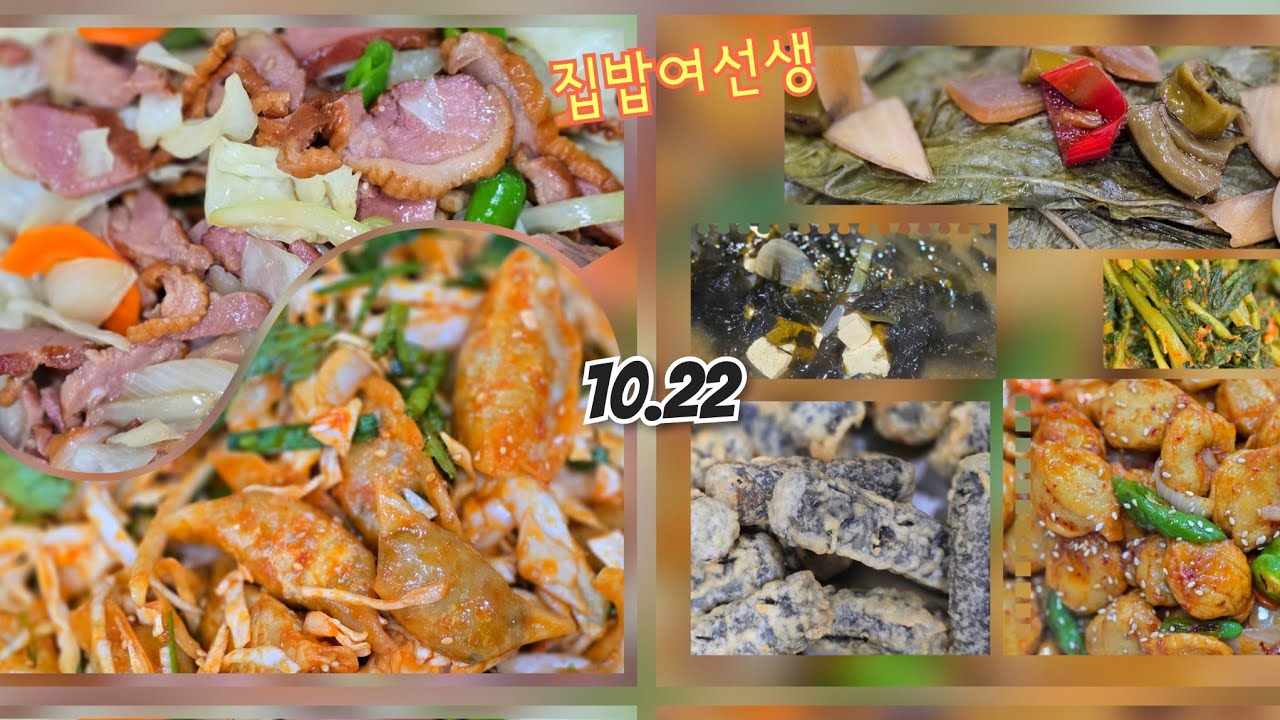 행복점심 훈제오리고기🦆비빔만두🥟김말이튀김🍘미소미역된장국🍲어묵볶음🍥열무김치 간장깻잎짱아찌 배추김치 숭늉 식혜♡화요일도 든든하게