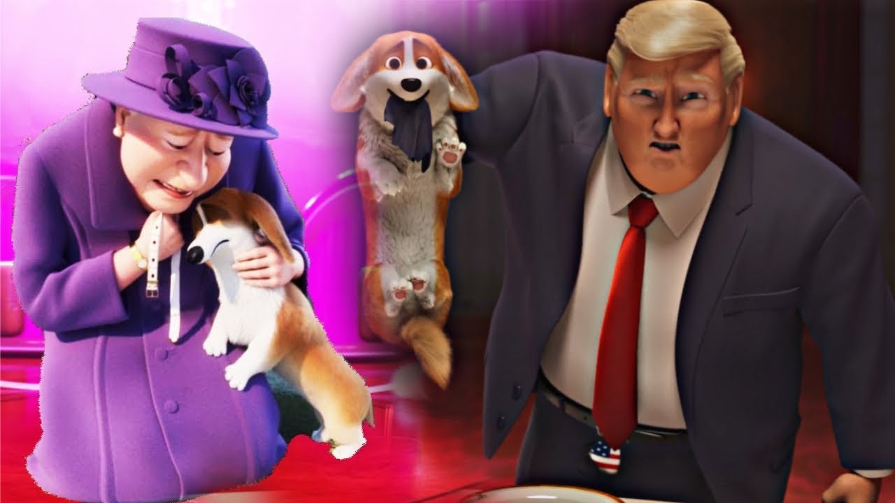 The Queen's Corgi bites the president, make his enemy to punish him. # ...