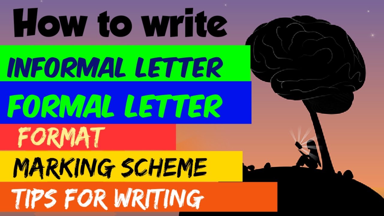 How to write FORMAL and INFORMAL letters | FORMAT | Marking scheme ...