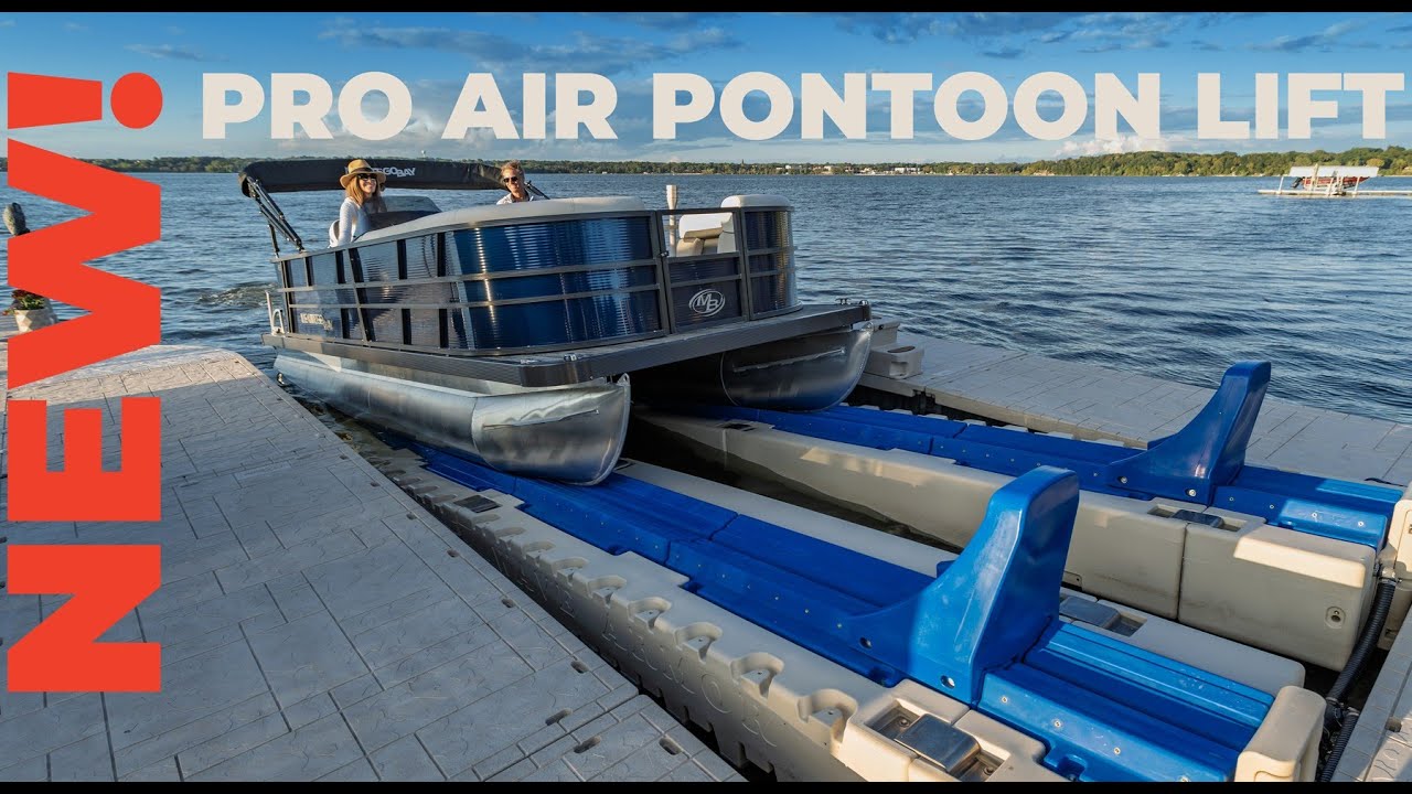 NEW Pro Air Pontoon Lift by Wave Armor! - YouTube