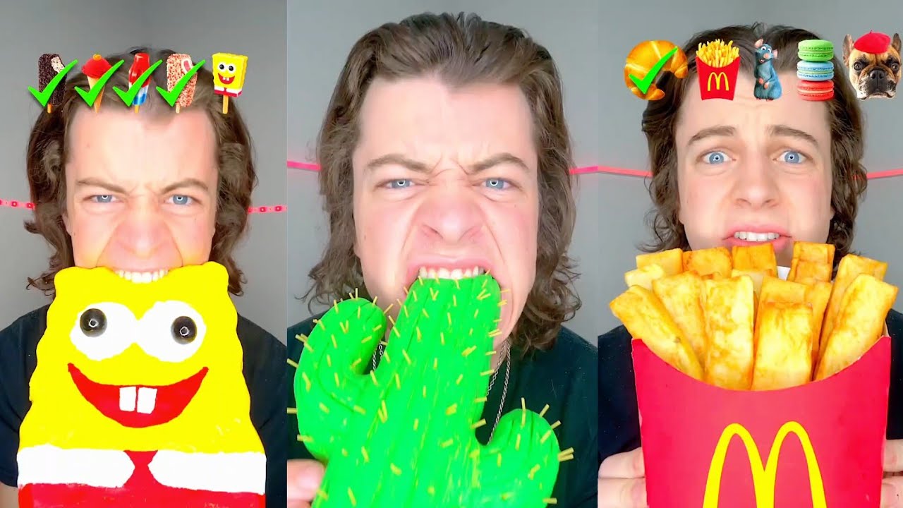 Giant Candy Mukbang ASMR | Colorful Gummy Worms & Sour Treats ...