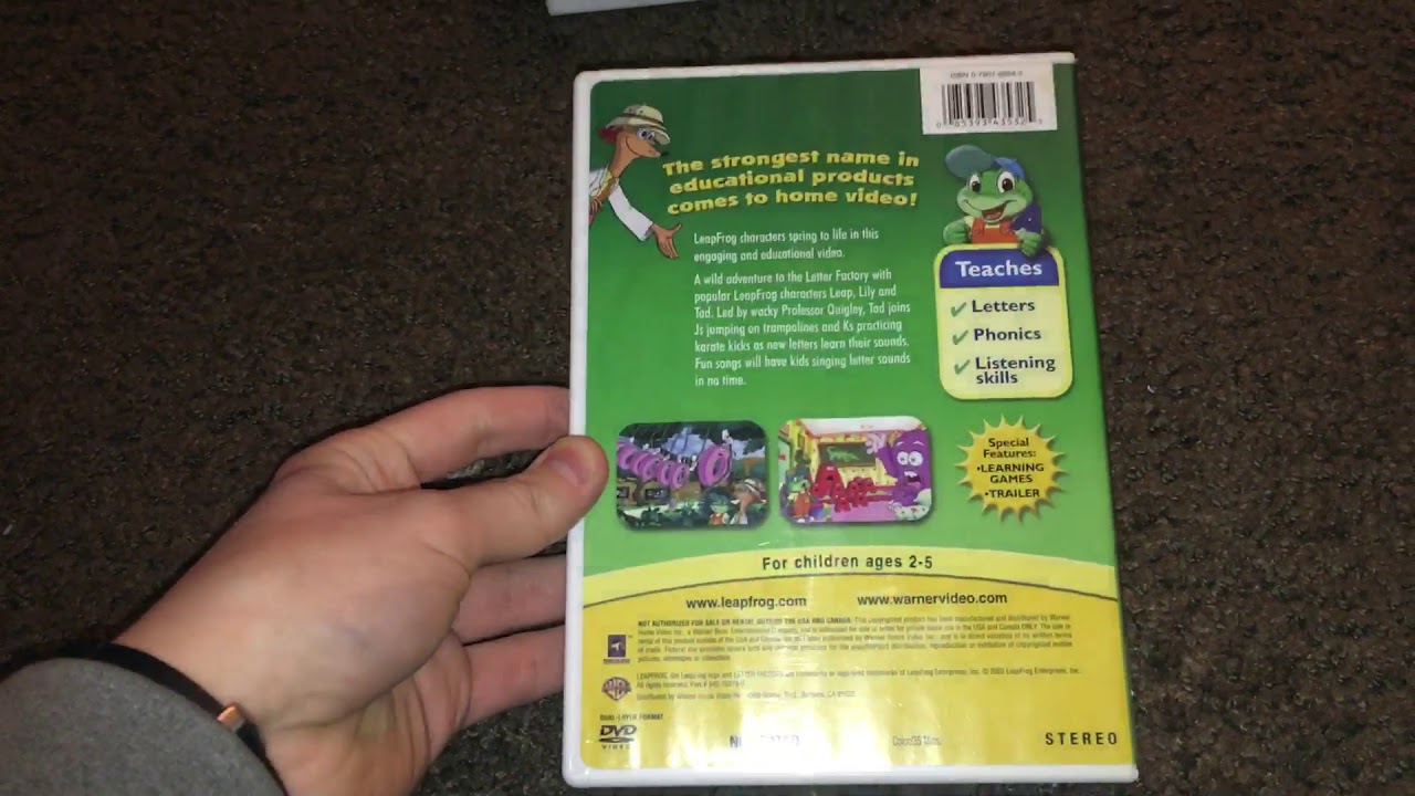 These 4 LeapFrog DVDs I have that are the Original Release - YouTube